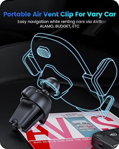 OQTIQ 3-in-1 Suction Cup Phone Holder Windshield/Dashboard/Air Vent, Dashboard & Windshield Suction Cup Car Phone Mount with Strong Sticky Gel Pad, Compatible with iPhone, Samsung & Other Cellphone