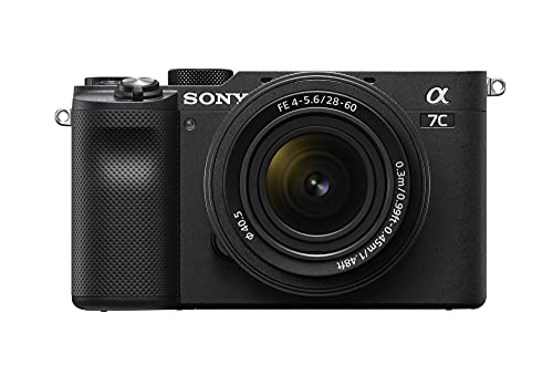 Sony Alpha a7C Full-Frame Compact Mirrorless Camera with FE 28-60mm Lens (Black) Essentials Bundle (5 Items)