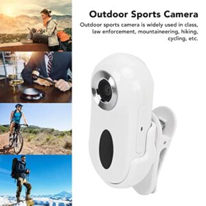 Motion Camera, Outdoor Camera DC5V 1080P HD Image 0.96in Screen Loop Image Recording with Silicone Cover for Home for Mountaineering (White)