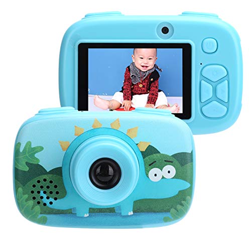 01 Digital Cameras, Hd 1080P Children Camera, 2 Inch IPS Screen Continuous Shooting Christmas Birthday Present for Children Thanksgiving(Blue)