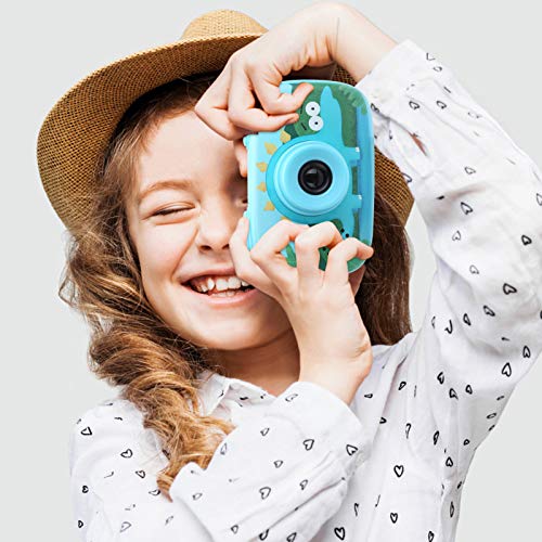 01 Digital Cameras, Hd 1080P Children Camera, 2 Inch IPS Screen Continuous Shooting Christmas Birthday Present for Children Thanksgiving(Blue)