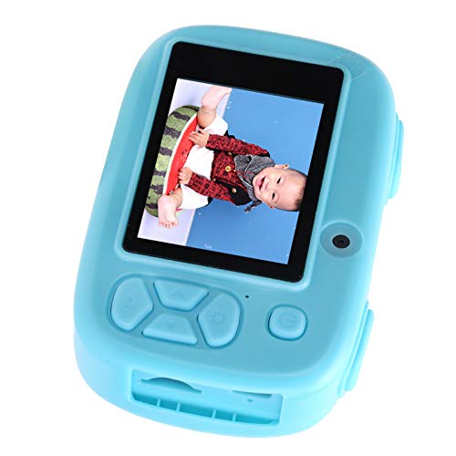 01 Digital Cameras, Hd 1080P Children Camera, 2 Inch IPS Screen Continuous Shooting Christmas Birthday Present for Children Thanksgiving(Blue)