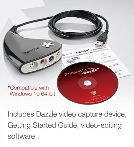 Pinnacle Dazzle DVD Recorder HD | Video Capture Device + Video Editing Software [PC Disc]