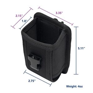 Dotacty Universal Radio Holder Tactical Radio Pouch for Duty Belt Two Ways Radio Case Carrier Heavy Duty Walkie Talkies Nylon Holster Carry Bag for Police LE Security Safety Firefighter Rescue Outdoor