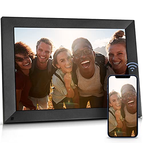 BSIMB 15 Inch Large Digital Picture Frame, WiFi Photo Frame Touch Screen with 16GB Storage, Auto-Rotate, Share Photos and Videos via App Email, Wall Mountable, Gift for Grandparents