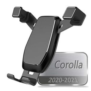 ayada phone holder compatible with toyota corolla 2020 2021 e210, corolla phone mount holder upgrade design gravity auto lock stable easy to install corolla 2020 accessories s se le 1.8 hatchback