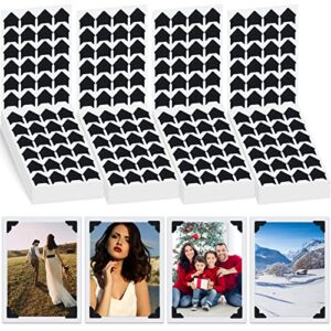 1200 pcs photo corners self adhesive black photo corners for scrapbooking and stamping supplies diy scrapbook stickers album diary personal journal diary organizer christmas memory book picture corner