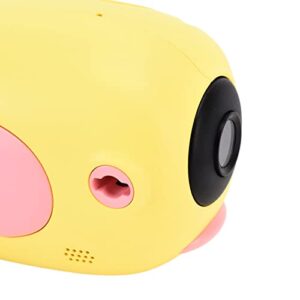 HD Digital Camera, ABS Safe Cute 400mAh Battery Children Digital Camera 100° Viewing Angle for Gift for Toy(Yellow)