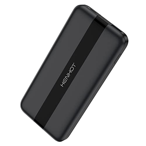 HenHot Portable Charger, Power Bank 10000mAh 20W USB Type C PD 3.0 18W USB A QC3.0 3A Fast Charging External Battery Compatible with iPhone 14/13/12/11 Pro/Pro Max, Galaxy S20 Ipad Tablet etc