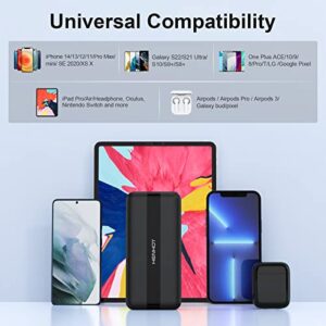 HenHot Portable Charger, Power Bank 10000mAh 20W USB Type C PD 3.0 18W USB A QC3.0 3A Fast Charging External Battery Compatible with iPhone 14/13/12/11 Pro/Pro Max, Galaxy S20 Ipad Tablet etc