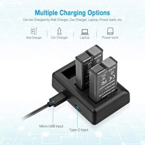 Powerextra Max Battery and Rapid 3-Channel USB Charger Compatible with GoPro MAX 360 Battery and GoPro MAX ACDBD-001 ACBAT-001 - Battery Fully Decoded