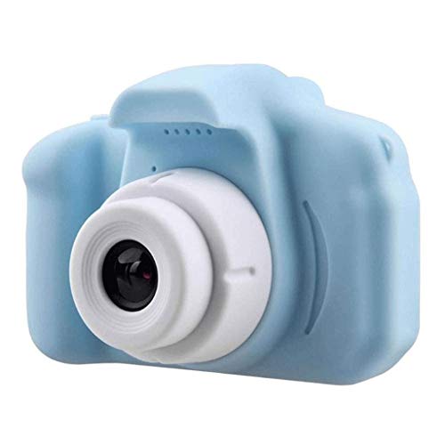 LKYBOA Plastic Children's Camera - Camera, 1080P HD Mini Video Camera for Children w/ 32GB Memory Card (Color : Blue)