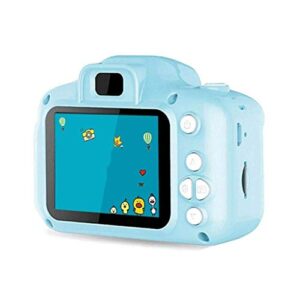 LKYBOA Plastic Children's Camera - Camera, 1080P HD Mini Video Camera for Children w/ 32GB Memory Card (Color : Blue)