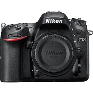 nikon d7200 dx-format dslr body (black)