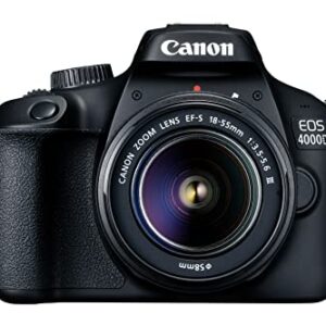 Canon EOS 4000D Kit + EF-S 18-55 DC III, 3011C003 (DC III) (International Model)