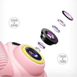 LKYBOA Children's Digital Camera Toy Cartoon Can Take 58 Million Prints for Student Day Gifts (Color : B)