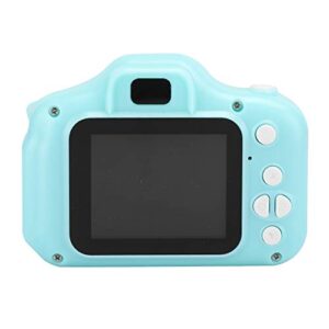 Mini Camera Portable Toy for Children, Digital Camera with TFT Color Screen, Fixed Lens Digital Video Camera, Cute Cartoon Camera Multi Cartoon Photo Frames(Green)