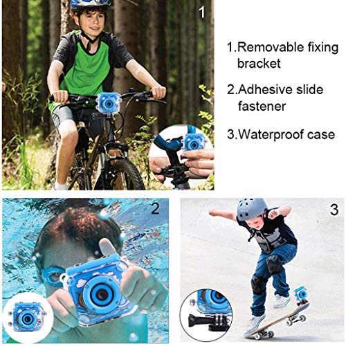 LKYBOA Blue Pink Children's Camera -Digital Camera,Outdoor Toys for Year Old Girls Boys,Shockproof Toddlers Cameras,Rechargeable Mini Video