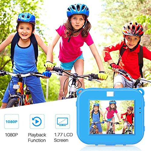 LKYBOA Blue Pink Children's Camera -Digital Camera,Outdoor Toys for Year Old Girls Boys,Shockproof Toddlers Cameras,Rechargeable Mini Video