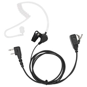 LEIMAXTE IC-F4011 Earpiece for ICOM 2 Way Radio,IC-F24S IC-F14 IC-F11 IC-F21 IC-F4011 IC-F3011 IC-F3013 IC-F3GT Headset with Mic PTT FBI Security Surveillance Acoustic Tube Walkie Talkie Headphone