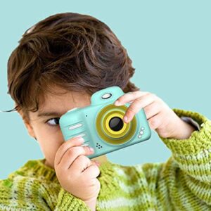 LKYBOA Cartoon Children's Camera - Dual Lens HD Digital Video Camera Small SLR Gift (10x7x5cm) (Color : B)