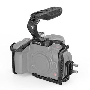 smallrig gh6 cage kit for panasonic lumix gh6 with an hdmi & usb-c cable clamp and a top handle – 3441