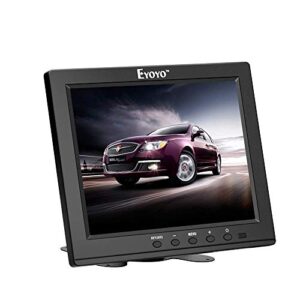 eyoyo 8 inch hdmi monitor 1024×768 resolution small display portable 4:3 tft lcd mini monitor hd color screen support hdmi vga bnc av ypbpr input