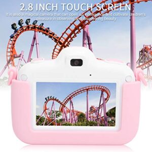 Children Digital Camera, Easy to Use Durable Touch Screen Children Camera Toddler Video Recorder for Birthday Gifts(Pink)