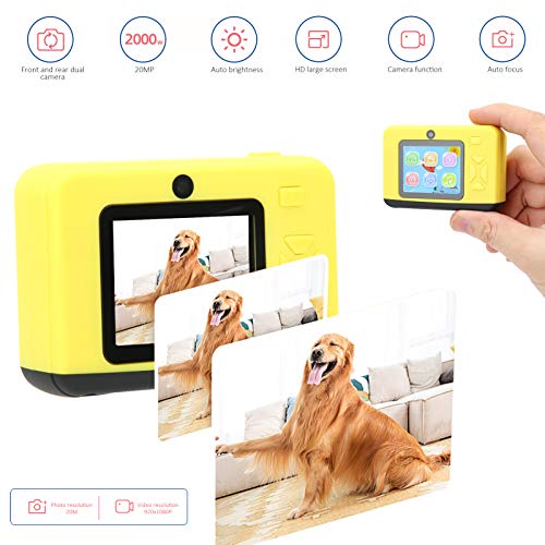 Kids Digital Camera, Children Camera 15 Photo Stickers and 10 Filters, Fun Camera Gifts for Children, Support Front and Rear Dual Camera