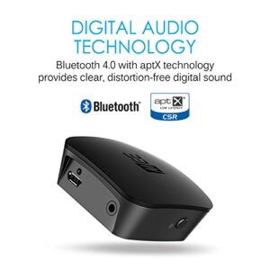 MEE audio DualStream S1 Headphone and Speaker Bluetooth Wireless Audio Transmitter/Streamer with aptX Low Latency technology for TVs and other devices (analog input via headphone jack or RCA)