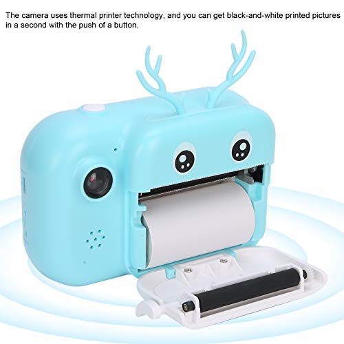 2.4 Inch Kids Digital Camera 1920 x 1080 IPS Eye Protection Screen, Thermal Print Camera, Selfie Camera Toys with 3 Rolls of Printing Papers, Birthday Chistmas Gift