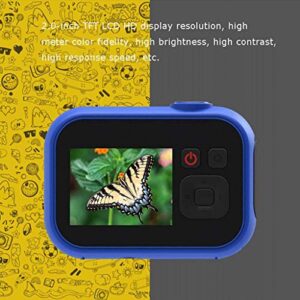 LKYBOA HD Digital Camera -Children Digital Cameras for Boy Front Rear Dual-Lens Soft Silicone Shell 8 Pixel 2.0 inch HD Screen, Flash Light (Color : Yellow)