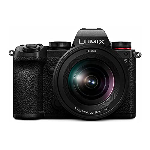 Panasonic LUMIX S5 4K Mirrorless Full-Frame L-Mount Camera with 20-60mm Lens and LUMIX S Series 85mm f/1.8 and Extra DMW-BLK22 Battery Bundle (3 Items)