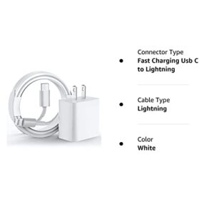 Fast iPhone Charger【Apple MFi Certified】，10Feet Extra Long iPhone Charging Cord Cable，20W Wall Charger Block Apple Fast Charger，Compatible iPhone 14/Pro/Pro Max/Plus/13/12/11/X/SE/8/7/6/iPad/AirPods.