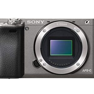 Sony Alpha a6000 Mirrorless Digital Camera 24.3MP SLR Camera with 3.0-Inch LCD - Body Only (Graphite) (Certified Refurbished)