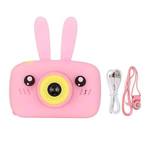 Toddlers Camera, Interactive Kids Digital Camera Toy Portable Mini Bunny Appearance Shockproof with Lanyard Charging Cable for Girl