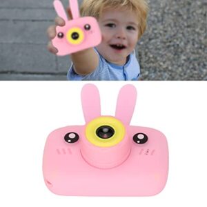 Toddlers Camera, Interactive Kids Digital Camera Toy Portable Mini Bunny Appearance Shockproof with Lanyard Charging Cable for Girl