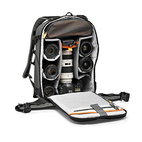 Lowepro Flipside BP 400 AW III Mirrorless and DSLR Camera Backpack - Black - with Rear Access - with Side Access - with Adjustable Dividers - for Mirrorless Like Sony α7 - LP37352-PWW