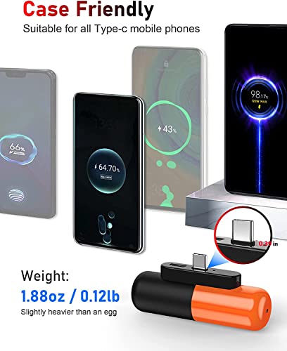 Cute Portable Charger for Android Phone 5000mAh Mini Power Bank USB C Compatible with Samsung Galaxy S22 Z Flip3 S20,S10,S9,S8,Note 20/10/9/8,Moto Z3/2,LG V35/G8/7/5,Nintendo Switch,Google Phone etc