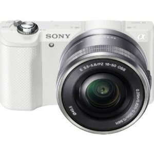 Sony Alpha a5000 Mirrorless Digital Camera with 16-50mm OSS Lens (White) (Renewed)