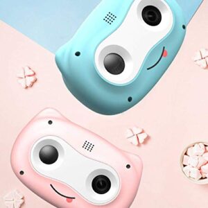 LKYBOA Children Camera Digital - Kids Mini Camera Toy Birthday Gift Portable（Blue,Pink） (Color : Blue)