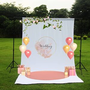 White Backdrop with Stand, White White Backdrop, Backdrop Stand。White Photo Backdrop with stand6x9 feet 1.8mx2.8m White Cloth Non-Reflective, Opaque Adjustable 2.6mx3m Photography Stand