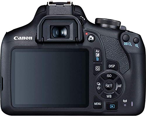 Canon EOS 2000D (Rebel T7) DSLR Camera with EF-S 18-55mm f/3.5-5.6 DC III Lens & Accessory Bundle – Includes: 2X 32GB SDHC Memory Card, Extended Life Battery, Case, Filters, Auxiliary Lenses & More