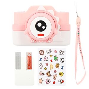 lurrose cartoon digital camera high definition: cartoon kids camera, pink rechargeable wifi video recorder, 32g mini kid camera toys for new year birthday festival souvenir