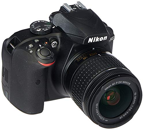 Nikon D3400 Digital SLR Camera & 18-55mm VR DX AF-P Zoom Lens (Black) - (Renewed)