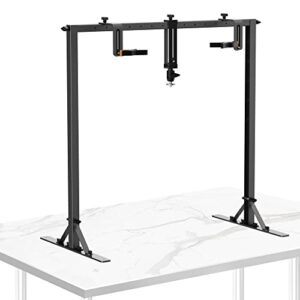 iloknzi multifunction camera aluminium overhead mount stand, photography studio dslr phone top down camera overhead rig for content creators video photo