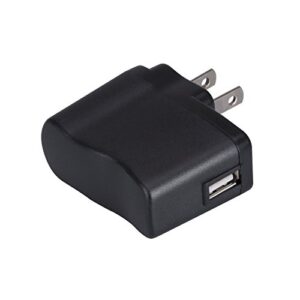 agptek usb wall charger 5v 500ma for ipod, sony, walkmam, sandisk mp3 mp4 player, fitness tracker, fitbit, black