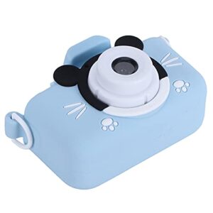 20mp digital camera front and rear dual cameras timed shooting birthday gift for children kids blue