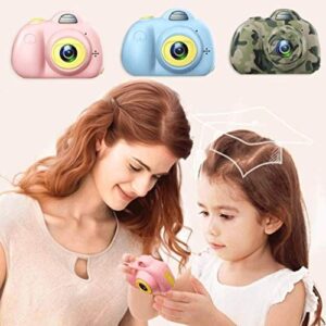 LKYBOA Kids Camera Digital Toys Gift for Years Old Girls LCD Screen Shockproof Silicone Cover Outdoor Play (Color : B)