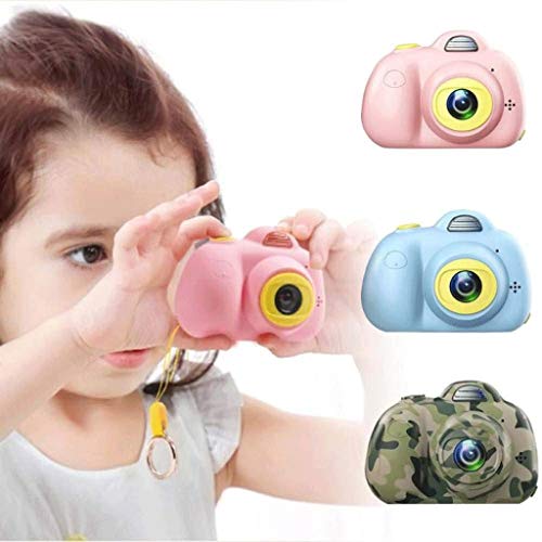 LKYBOA Kids Camera Digital Toys Gift for Years Old Girls LCD Screen Shockproof Silicone Cover Outdoor Play (Color : B)